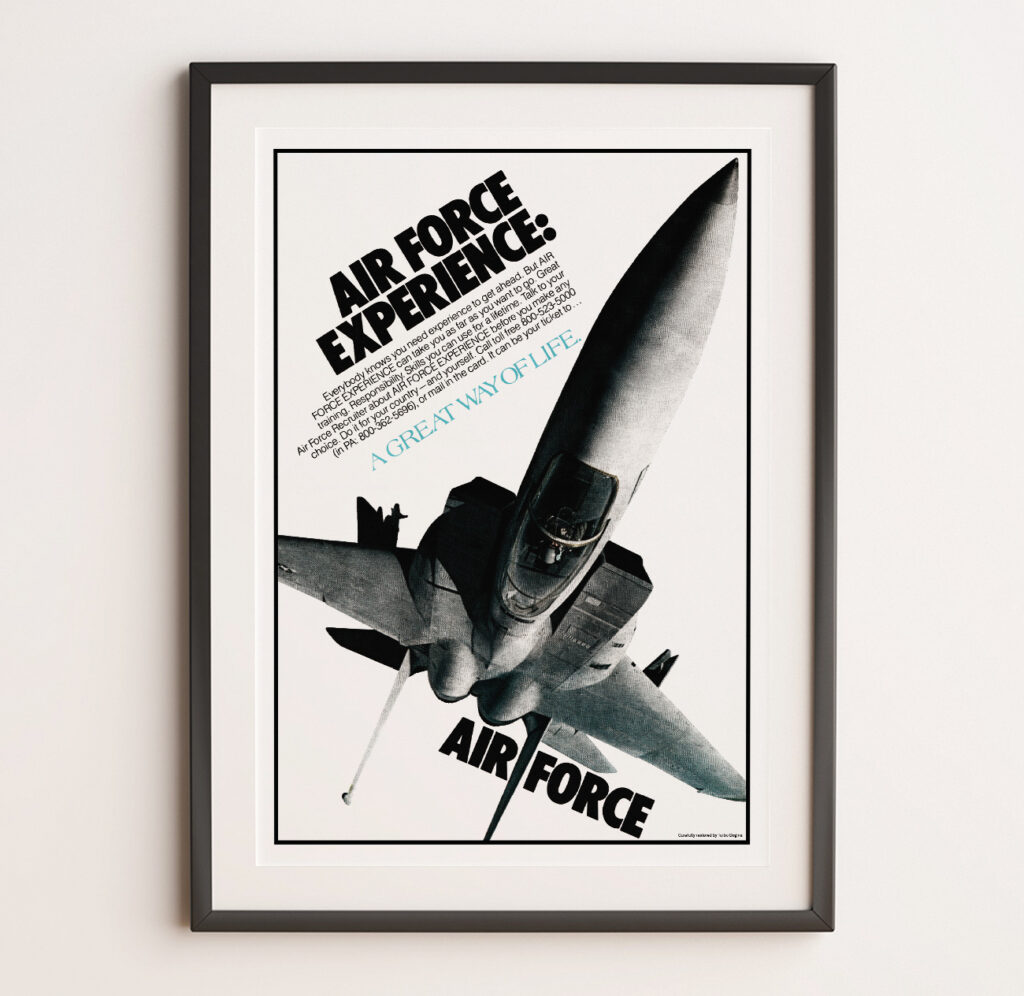 F-15 Strike Eagle #2 x USAF Vintage Poster - Turbo Dogma